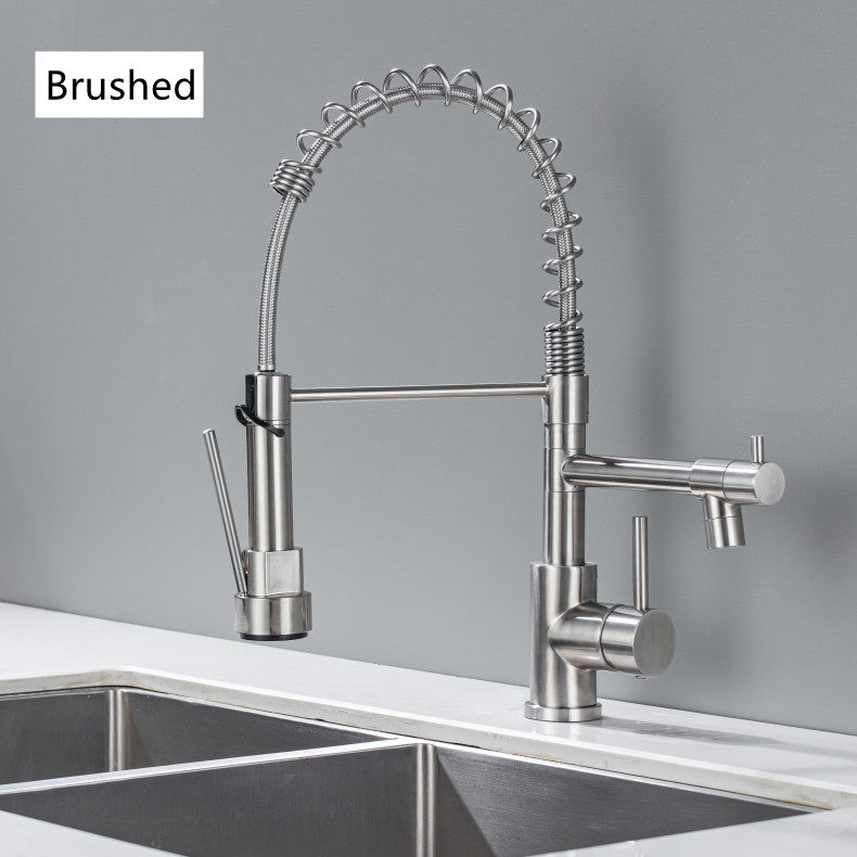 Pull-Out Kitchen Faucet with Dual Spray - TAPEEI
